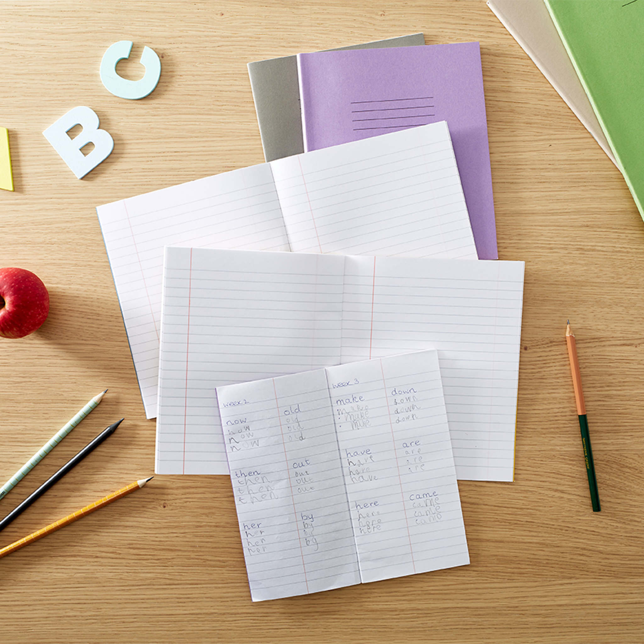 RHINO 8 x 4 Exercise Book 32 Page, Purple, F8CM | RHINO Stationery