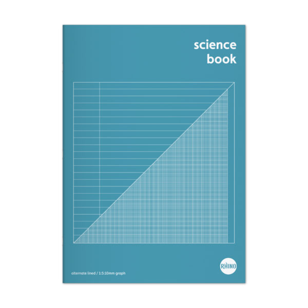 RHINO A4 Science Book - 8mm Lined + Margin/10mm… | RHINO Stationery